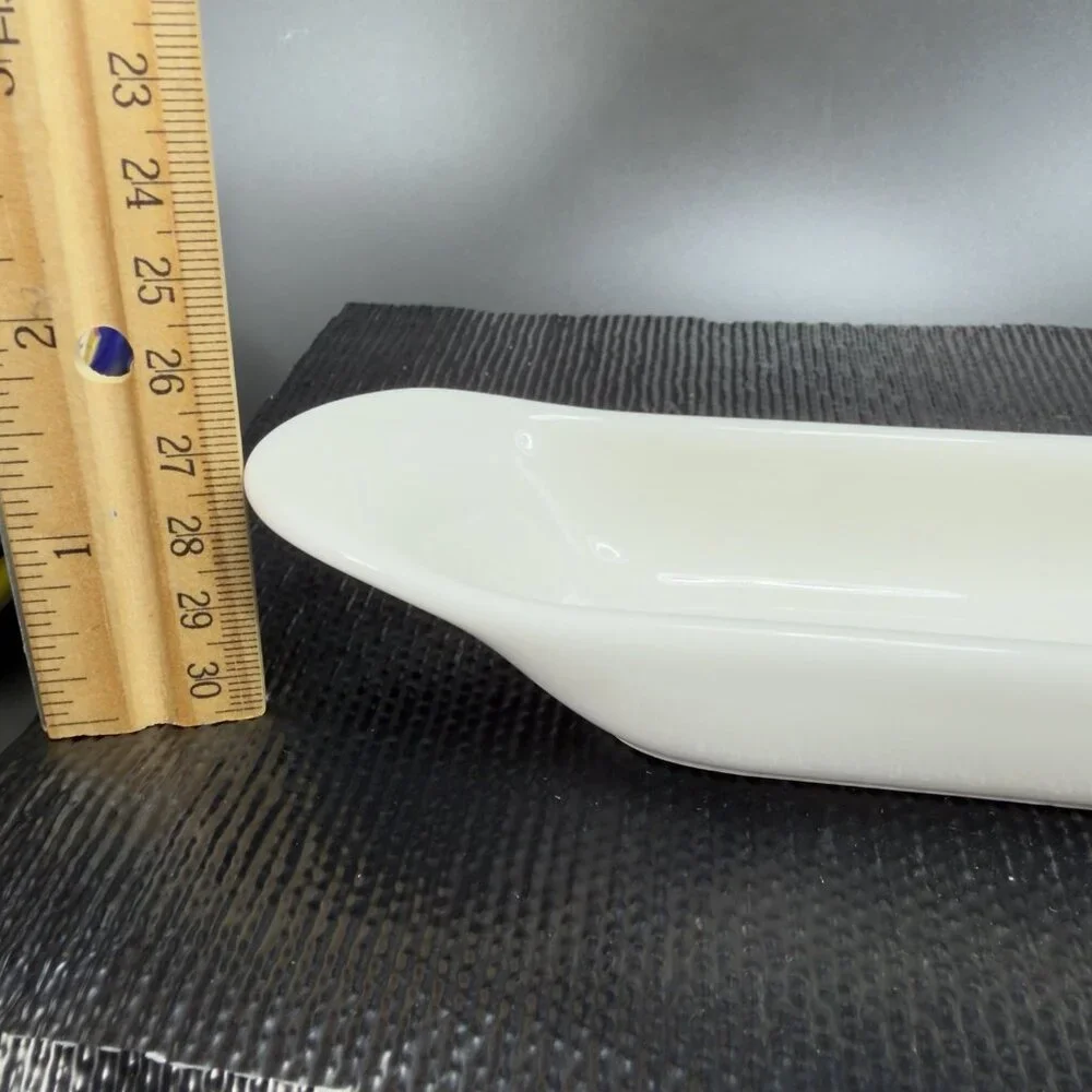 Revol France | Accents | Revol France Porcelain White Olive Dish Long ...